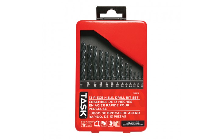 13pc HSS Drill Bit Set - Metal Index Box