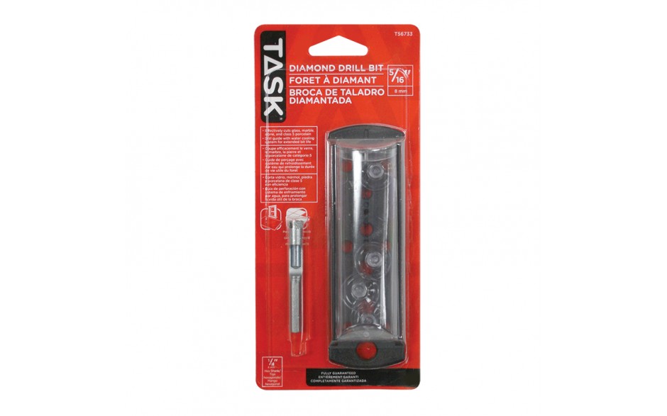 5/16" (8mm) Diamond Drill Bit with Water Cooling System - 1/pack